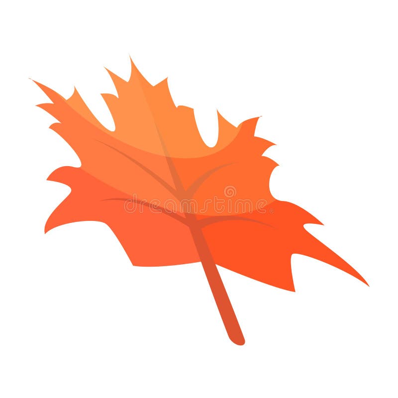 Autumn Maple Leaf Icon, Isometric Style Stock Vector - Illustration of ...