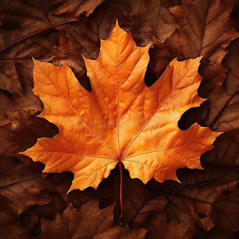 Autumn Maple Leaves Background Stock Illustration - Illustration of ...