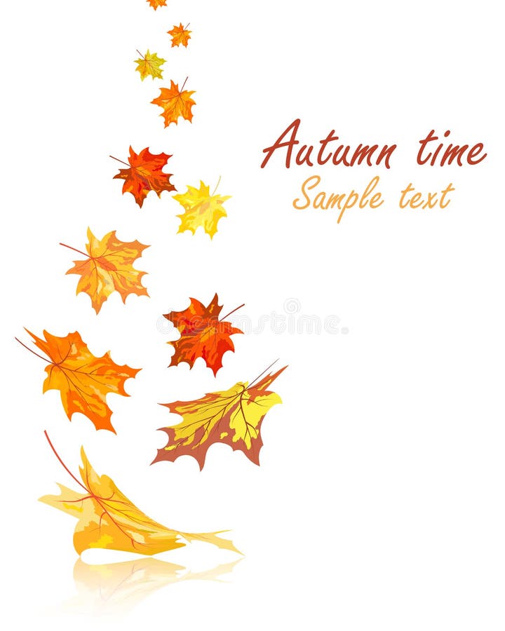 Autumn Maple Leaves Background Stock Vector - Illustration of maple ...