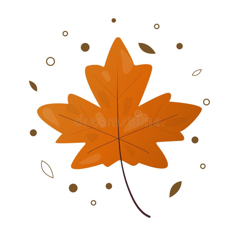 Autumn Maple Leaves Illustration. Warm and Rich Colors Stock Vector ...