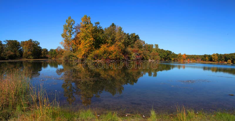 Autumn Day in Michigan stock image. Image of curving - 30840327