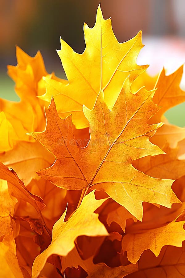 Autumn Minimal Image Featuring a Golden Alder Leaf with a Natural ...