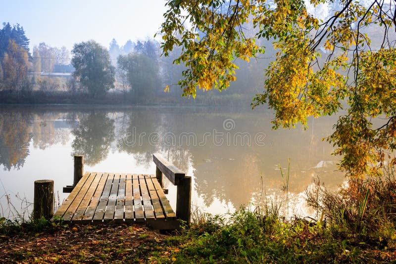 Autumn Mist stock image. Image of mist, emotional, scene - 26784981