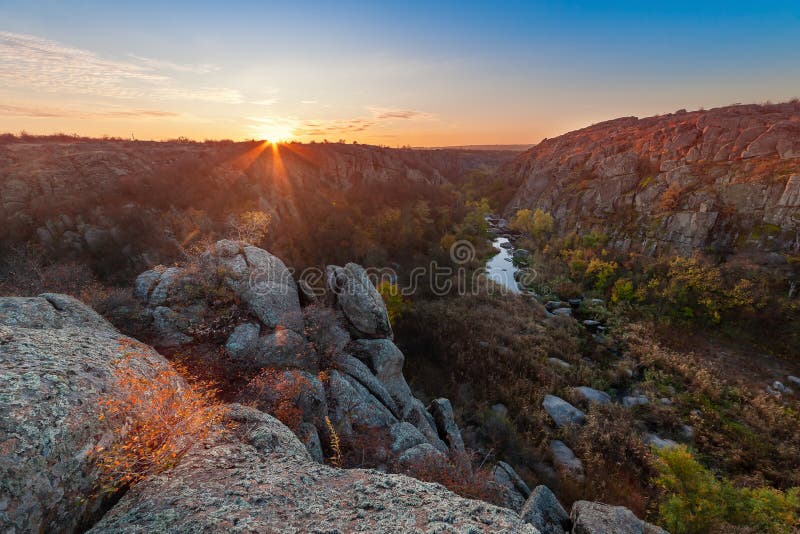 Autumn Morning Landscape with River Stock Photo - Image of landscape ...
