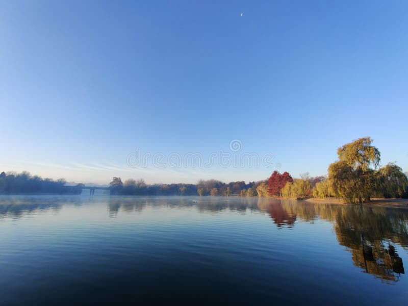 Autumn Morning in the Park - Sun Rays among the Trees Stock Image ...