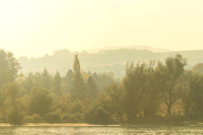 Autumn Morning on the River,Â Morning, Mist, Autumn, Water Surface ...