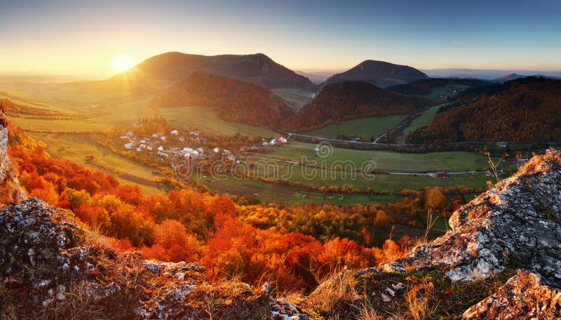Mountain Forest Panorama - Slovakia Stock Image - Image of countryside ...