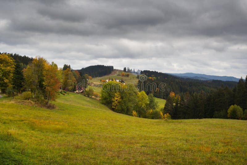 Autumn mountain landscape stock photo. Image of blue - 62201164
