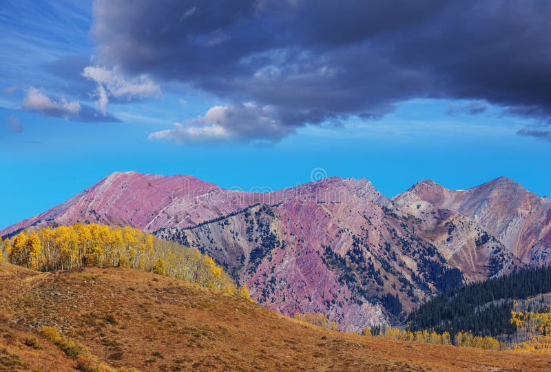 Autumn mountains stock photo. Image of cold, autumn - 192261028