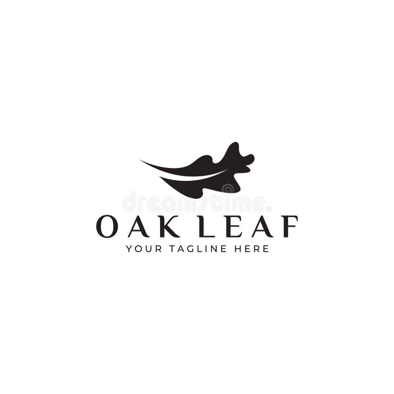 Autumn Oak Leaf Logo and Oak Tree Logo. with Easy and Simple Editing of ...