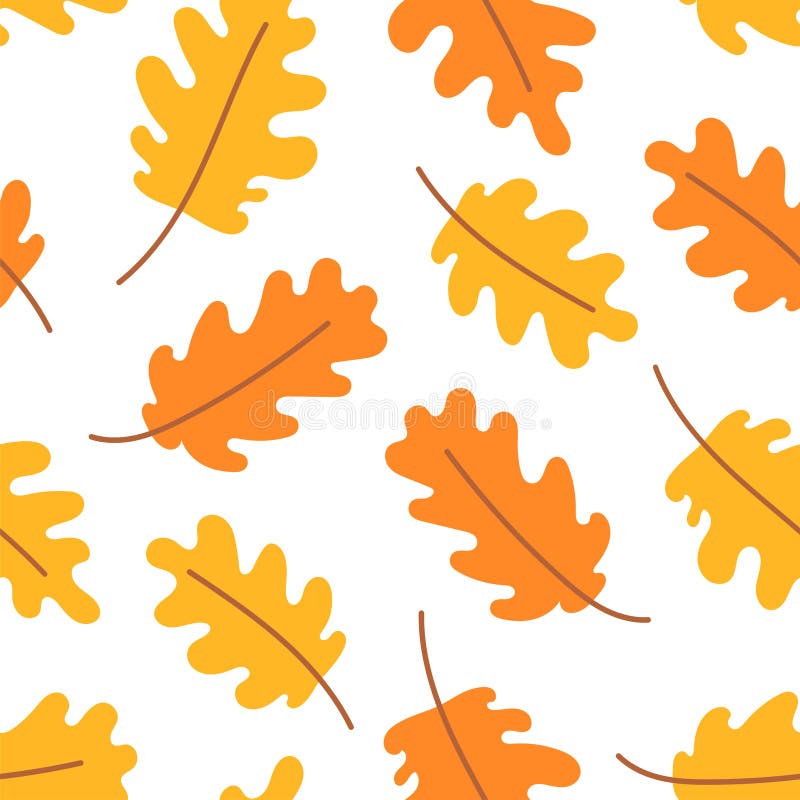 Autumn Leaves Nahtloses Muster Gelbes Und Orange Blatt Des Vektors ... Autumn Leaves Nahtloses Muster Gelbes Und Orange Blatt Des Vektors ...