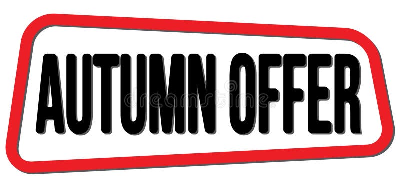 AUTUMN OFFER Text Written on AUTUMN OFFER Stamp Sign Stock Illustration ...