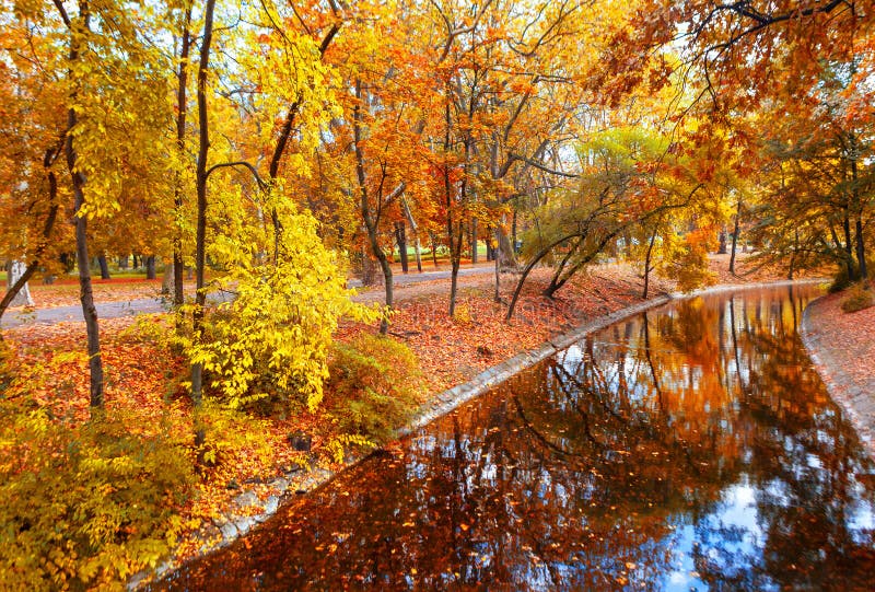 Autumn in the Park of Budapest Stock Photo - Image of autumn, golden ...