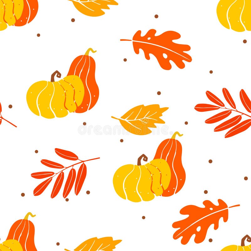 Autumn Pattern with Cute Pink Acorns and Golden Points on White ...