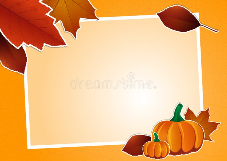 Autumn picture frame stock vector. Illustration of empty - 45160631