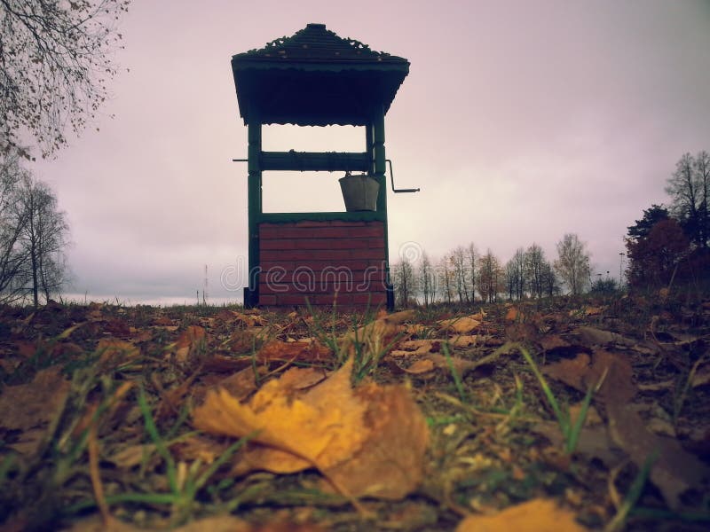 Well of water editorial image. Image of clean, autumn - 46602820
