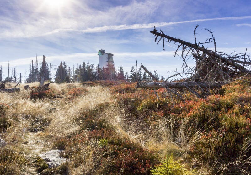 Autumn on Polednik stock photo. Image of fall, mist, mountain - 62360912