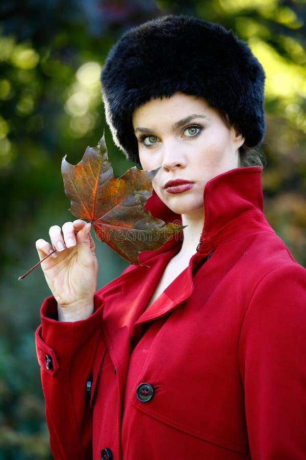 Autumn portrait stock photo. Image of posing, smartly - 11643510