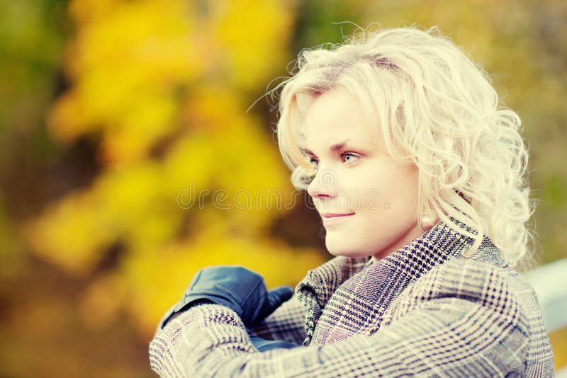Autumn portrait stock image. Image of beautiful, walk - 19553427
