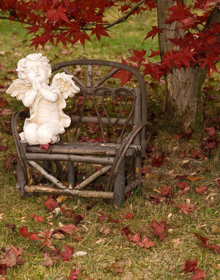 Autumn Prayer stock image. Image of angel, pray, grass - 6970291