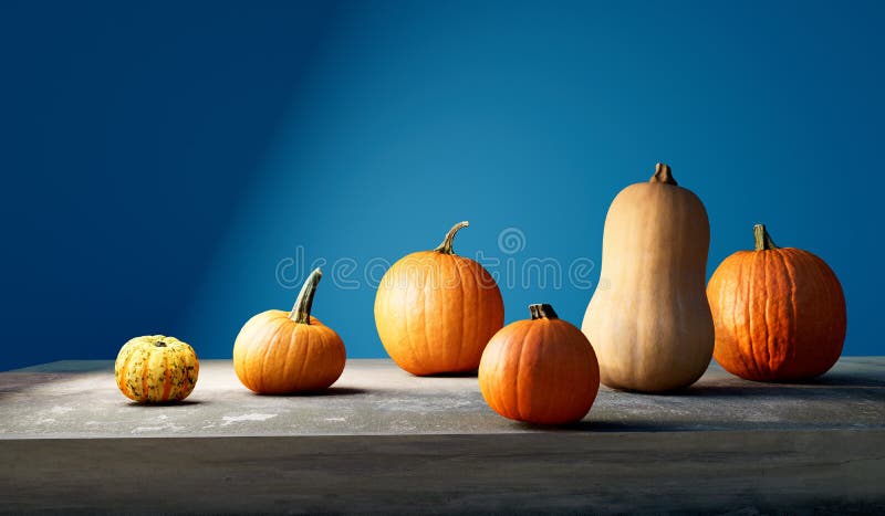 Autumn Pumpkins - 3d Render Stock Illustration - Illustration of ...