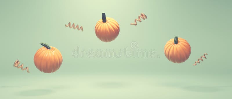Autumn Pumpkins - Harvest and Thanksgiving Theme - 3D Stock ...
