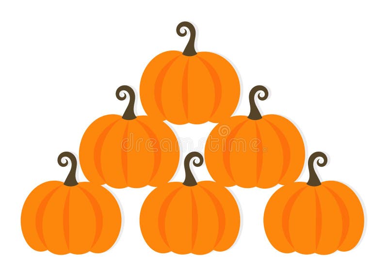 Stack of Pumpkins stock vector. Illustration of season - 58943718