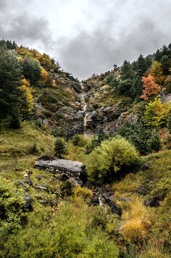 Autumn into the Pyrenees stock photo. Image of beech - 87692304