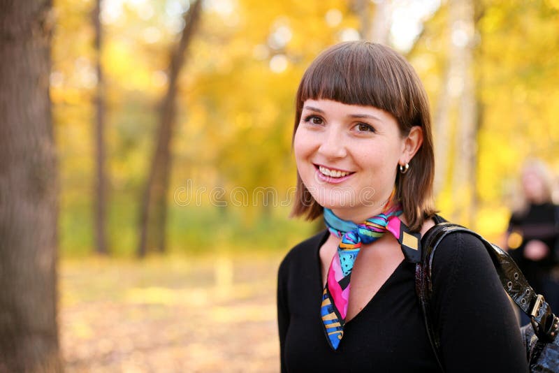 Autumn is a real fun! stock photo. Image of happy, person - 7097996
