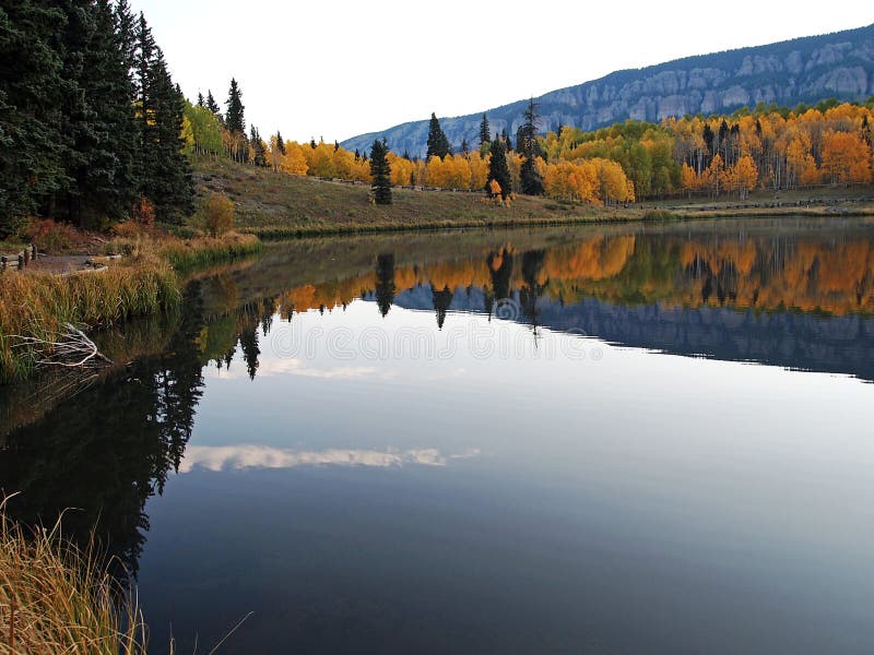 Autumn Reflection stock image. Image of fall, lake, october - 16530497