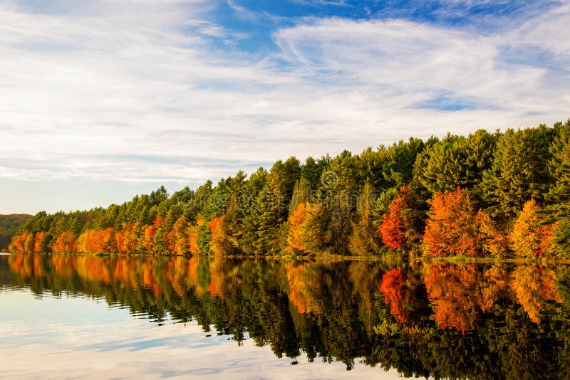 Autumn Reflection stock image. Image of fall, change - 37863141