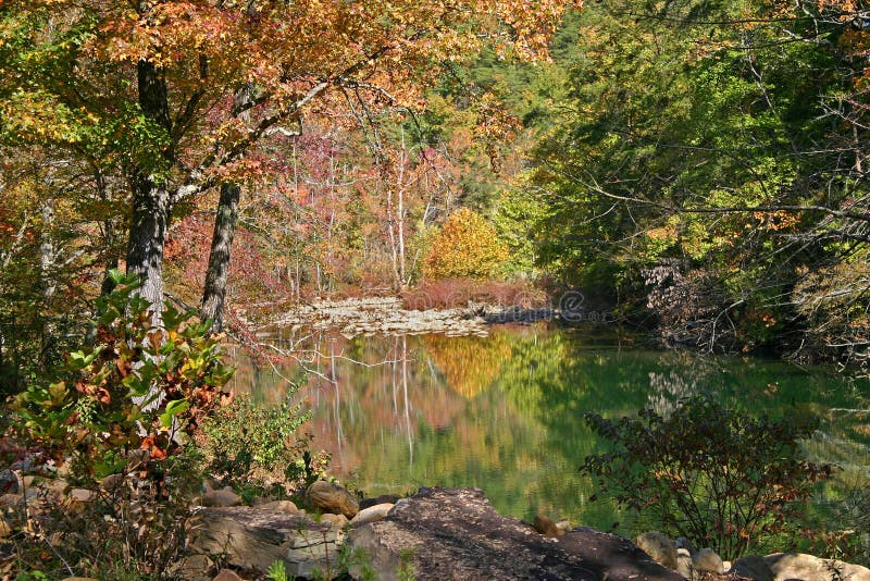Autumn Reflection stock image. Image of woods, foliage - 46219723