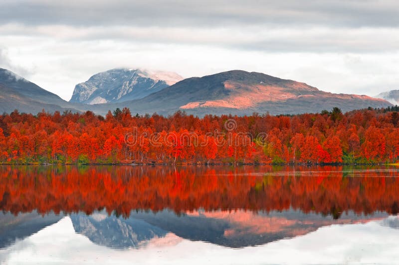 Autumn Reflections stock photo. Image of september, water - 26991612