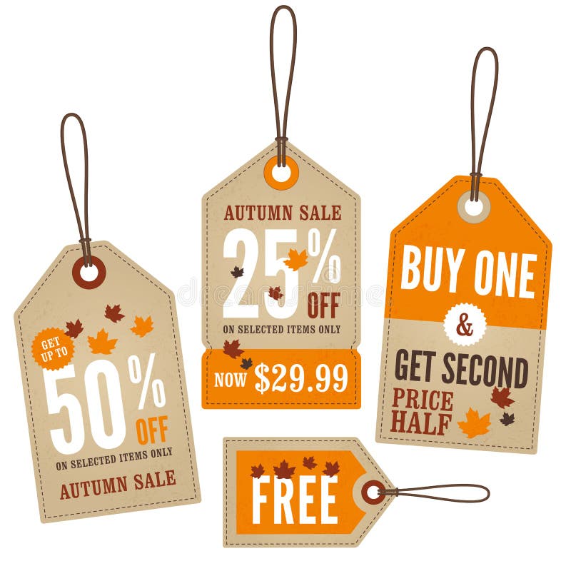 Autumnal labels stock illustration. Illustration of vintage - 21247958