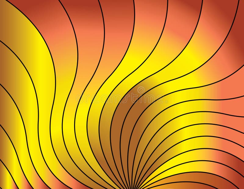 Autumn Ripple stock vector. Illustration of orange, swirl - 13468404
