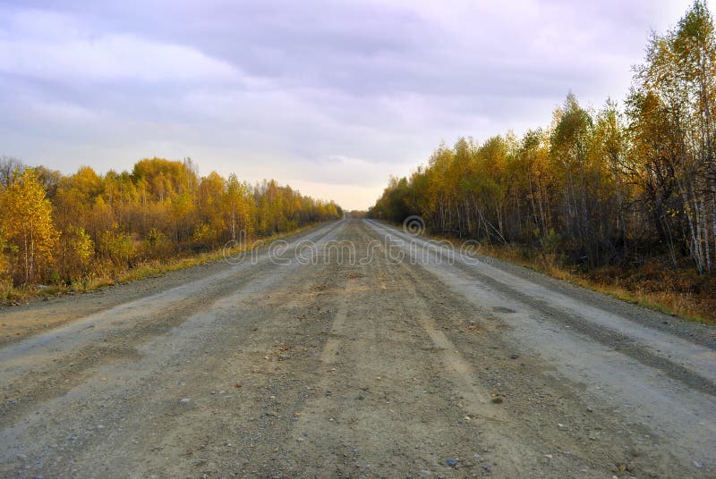 Autumn road stock image. Image of autumnal, deserted - 21727103