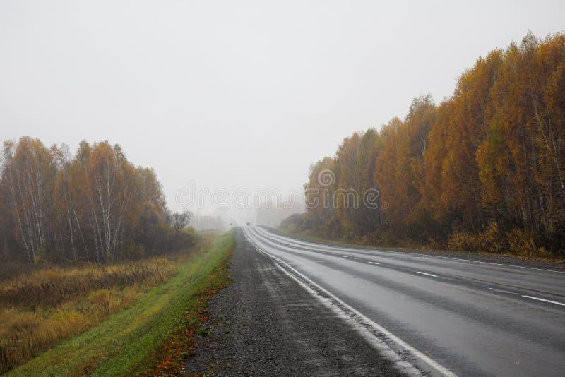 Autumn road stock photo. Image of trip, landscape, season - 4675834