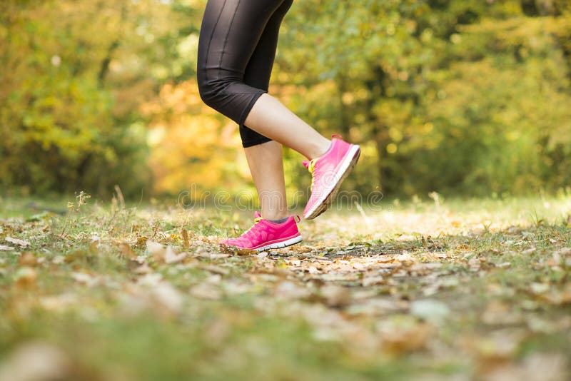 Autumn runner stock image. Image of fitness, road, body - 34825855