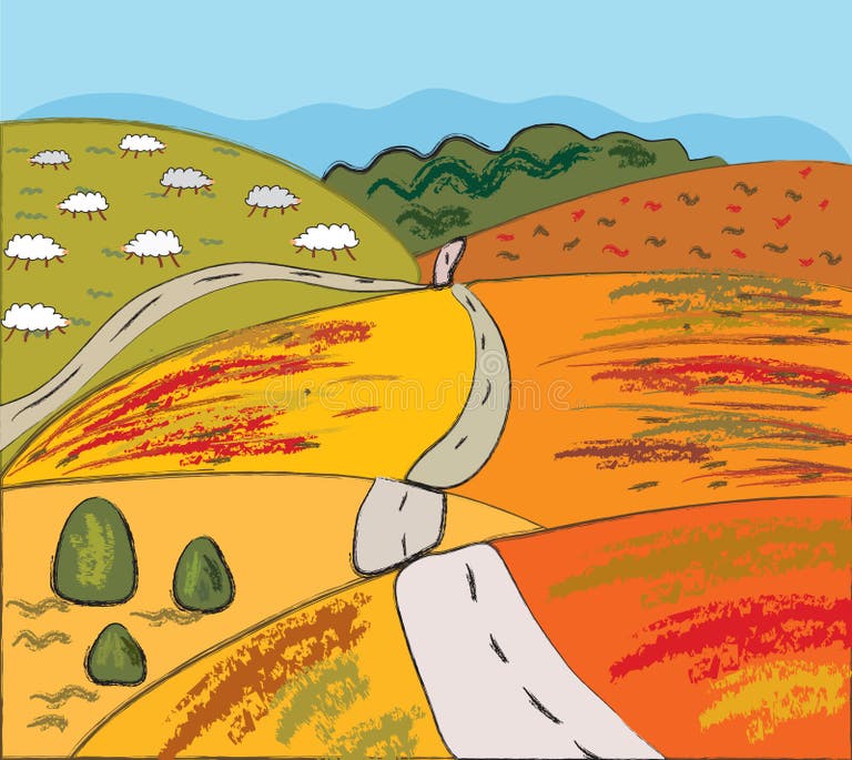 Decorative Rural Landscape Stock Illustrations – 18,960 Decorative Rural Landscape Stock ...