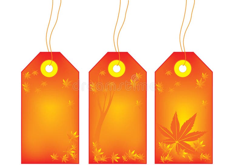 Autumn sale tags stock vector. Illustration of bill, retail - 15760425