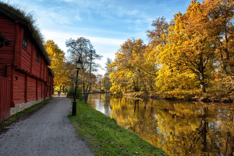 Autumn in Scandinavia editorial stock image. Image of october - 26577479