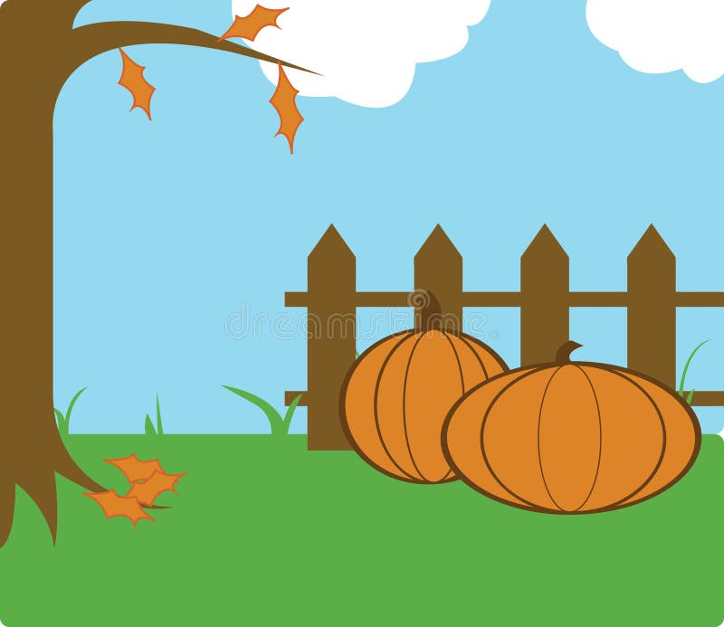 Autumn scene stock illustration. Illustration of leaves - 27040371