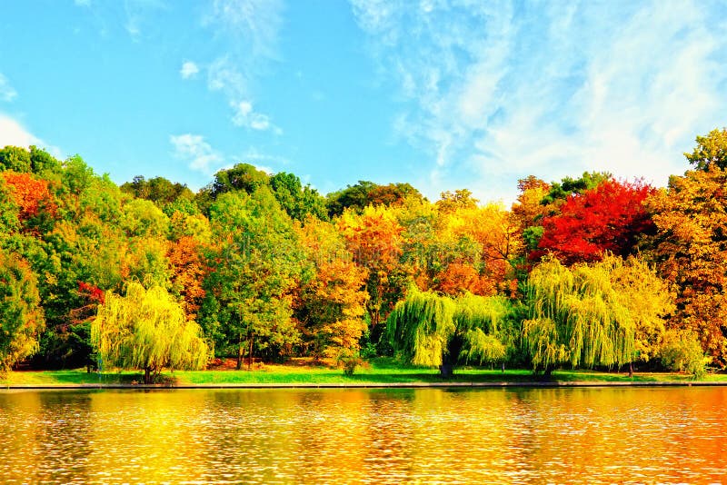 Autumn scenery stock photo. Image of colors, october - 11187350