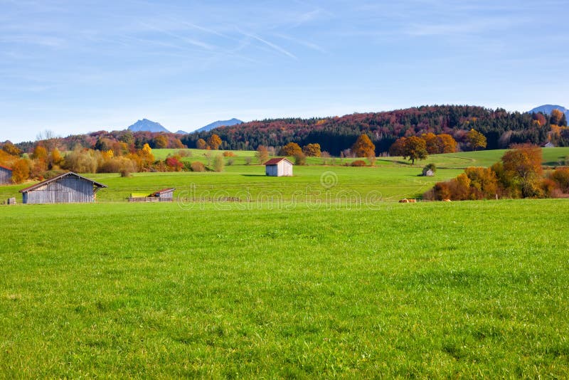Autumn Scenery at Murnau Bavaria Germany Stock Photo - Image of house ...