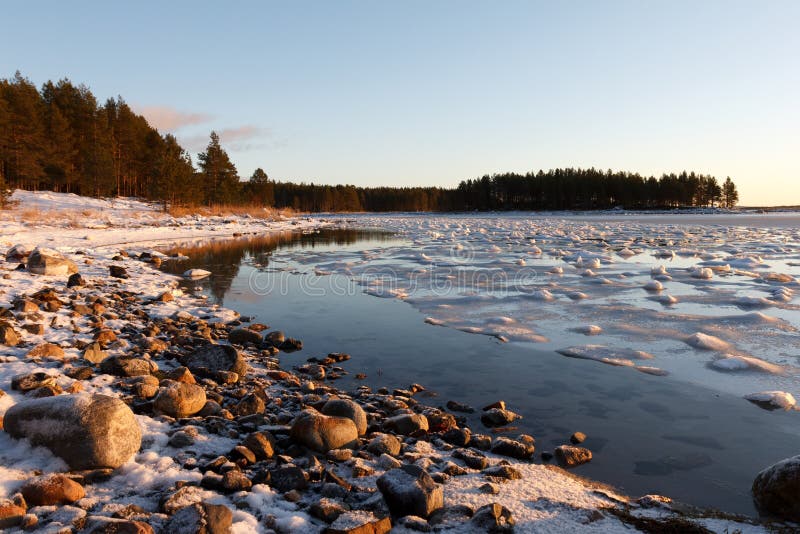 Seascape, White Sea, Russia Stock Photo - Image of beach, horizon: 19411418