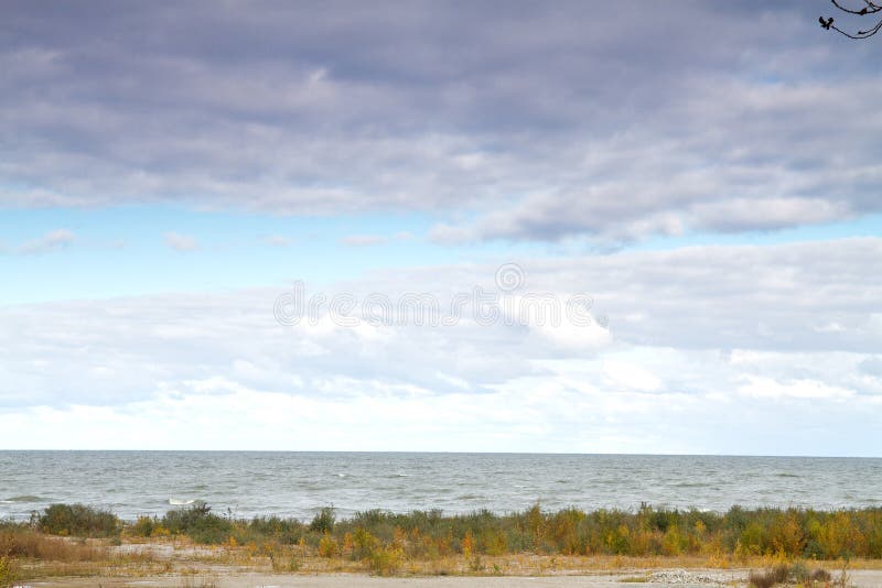 Autumn by the Sea stock photo. Image of beach, blue, horizon - 38391046