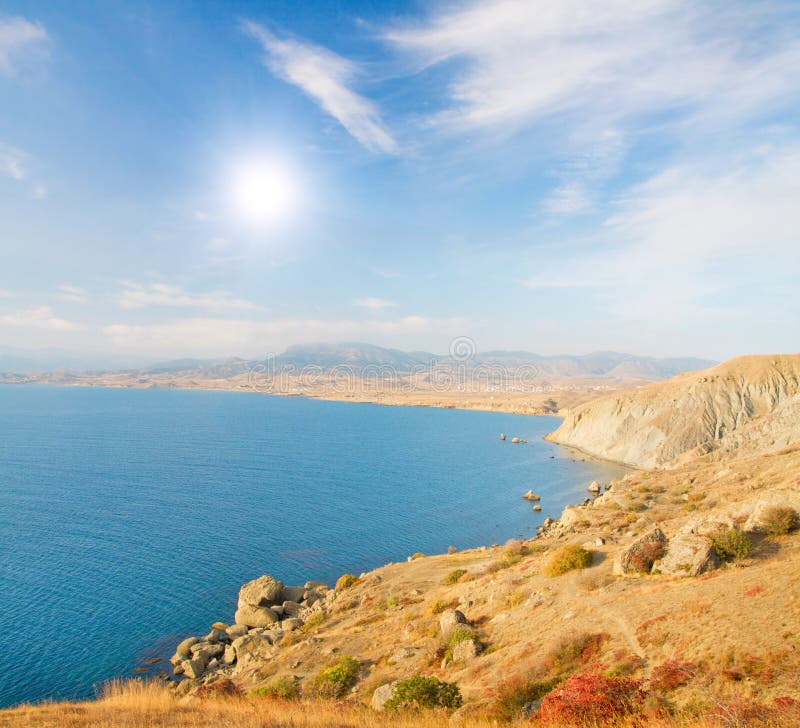 Autumn sea coast stock photo. Image of wave, coast, gras - 17337560