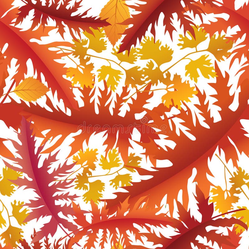 Autumn Seamless Background. Abstract Flourish Pattern Stock ...