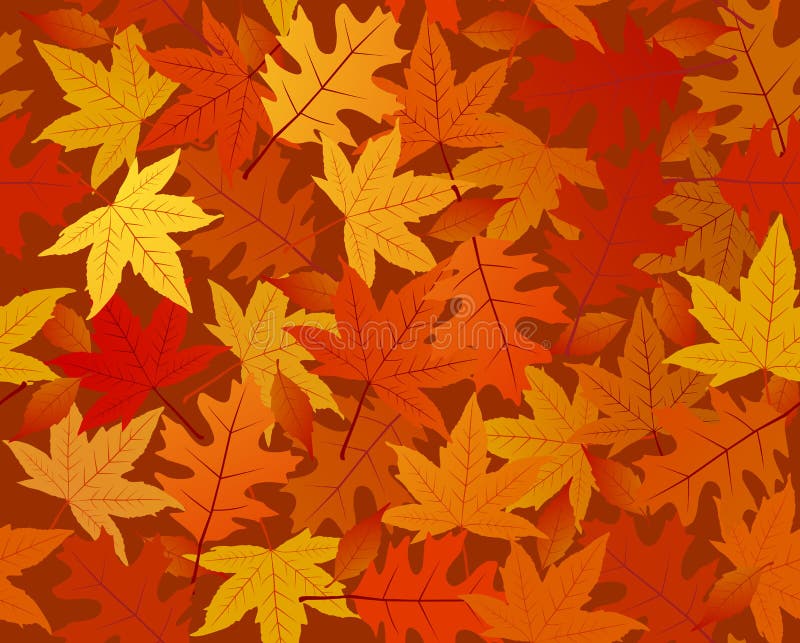 Autumn Seamless Pattern stock vector. Illustration of tree - 20642246