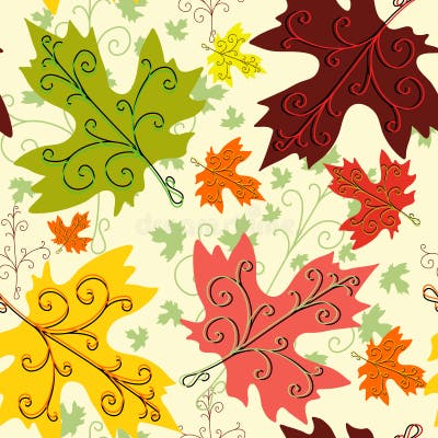 Repeating Maple Leaf Pattern Stock Illustrations – 966 Repeating Maple ...
